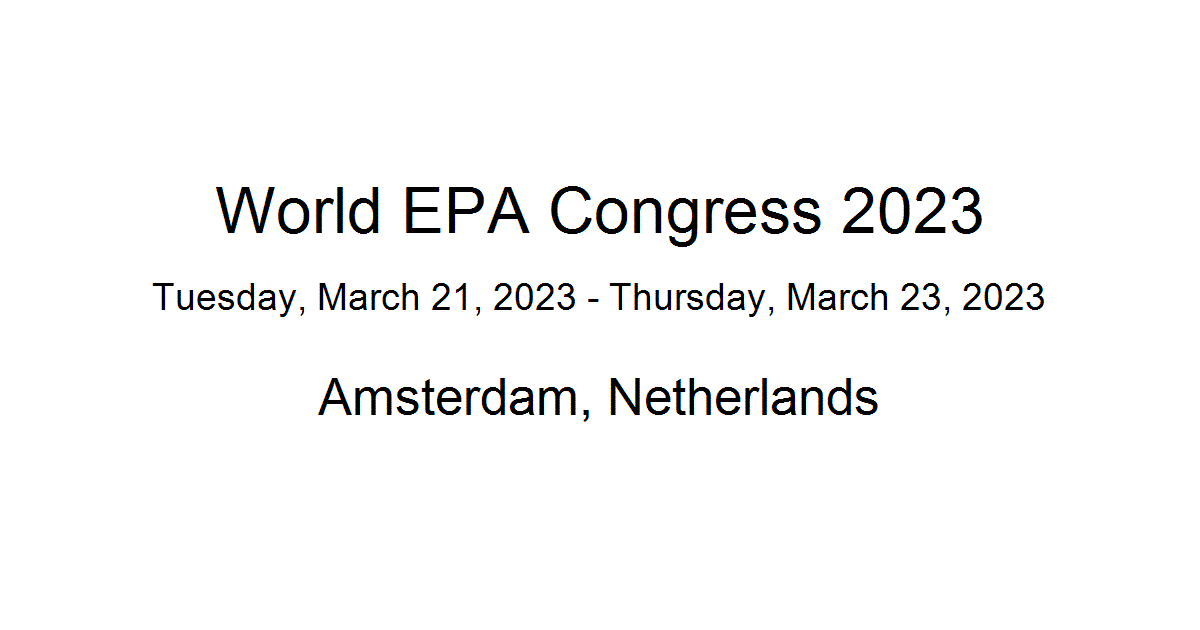 World EPA Congress 2023