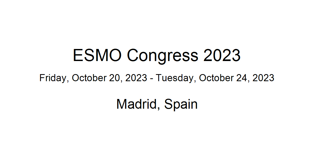 ESMO Congress 2023